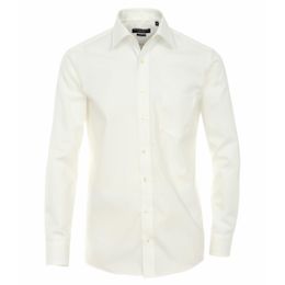 Businesshemd Casamoda "Casamoda Businesshemd uni", Herren, Gr. 46, Normalgr&ouml;&szlig;en, beige (champagner), 100% Baumwolle, unifarben, comfort fit, Hemden