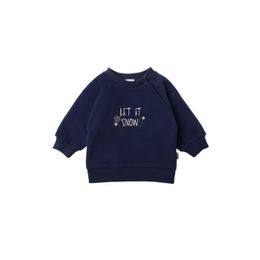 Sweatshirt Liliput "Let it Snow", Mädchen, Gr. 98/104, blau (dunkelblau), 80% Baumwolle, 20% Polyester, bedruckt, normal, Rundhals, Sweatshirts, mit Rundhalsausschnitt