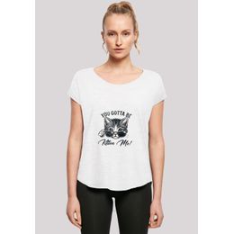 T-Shirt F4NT4STIC "Kätzchen You Gotta Be Kitten Me", Damen, Gr. S, weiß, Obermaterial: 100% Baumwolle, regular fit, Rundhals, ohne Bündchen, Shirts, Premium Qualität