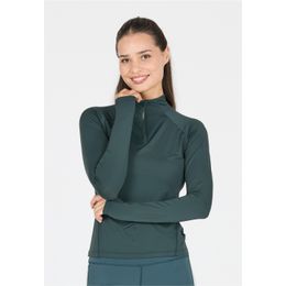 ENDURANCE ATHLECIA Funktionsshirt ATHLECIA "Grina", Herren, Gr. 34, gr&uuml;n (dunkelgr&uuml;n), 89% Polyamid, 11% Elasthan, unifarben, normal, hoch geschlossener Ausschnitt, Shirts Funktionsshirt, Mit Quick-Dry-Funktion