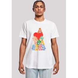 T-Shirt F4NT4STIC "Care Bears The Original 10", Herren, Gr. L, weiß, Obermaterial: 100% Baumwolle, regular fit, Rundhals, ohne Bündchen, Shirts, Premium Qualität