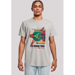 T-Shirt F4NT4STIC "NASA The Grand Tour Interplanetary", Herren, Gr. 4XL, erdgrau, Obermaterial: 100% Baumwolle, regular fit, Rundhals, ohne B&uuml;ndchen, Shirts T-Shirt, Premium Qualit&auml;t