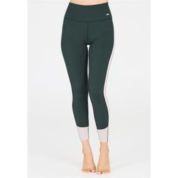 ENDURANCE ATHLECIA Trainingstights ATHLECIA "Aspasia", Damen, Gr. 36, EURO-Gr&ouml;&szlig;en, gr&uuml;n (dunkelgr&uuml;n, wei&szlig;), 77% Polyamid, 23% Elasthan, mehrfarbig, Hosen, mit Quick-Dry-Funktion