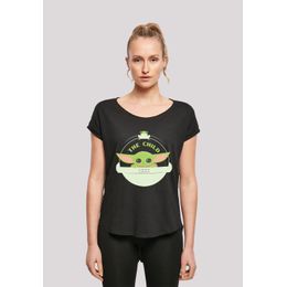 F4NT4STIC Damen T-Shirt "Star Wars The Mandalorian Baby Yoda"schwarz, Gr. L, Obermaterial: 100% Baumwolle, Shirts, Print