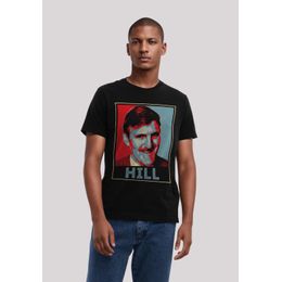 T-Shirt F4NT4STIC "TV Times Jimmy Hill Sports Presenter", Herren, Gr. L, schwarz, Obermaterial: 100% Baumwolle, regular fit, Rundhals, ohne Bündchen, Shirts, Premium Qualität