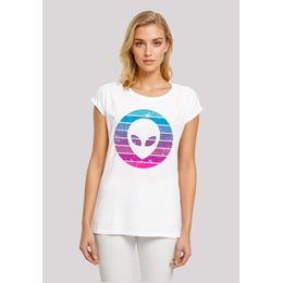 T-Shirt F4NT4STIC "Alien Kopf", Damen, Gr. 4XL, wei&szlig;, Obermaterial: 100% Baumwolle, regular fit, Rundhals, ohne B&uuml;ndchen, Shirts T-Shirt, Premium Qualit&auml;t