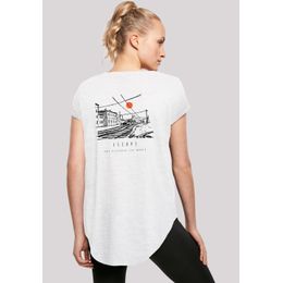 T-Shirt F4NT4STIC "Escape Discover the World Town Train Station", Damen, Gr. S, wei&szlig;, Obermaterial: 100% Baumwolle, regular fit, Rundhals, ohne B&uuml;ndchen, Shirts T-Shirt, Premium Qualit&auml;t, ESCAPE Collection