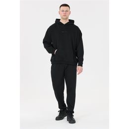 Sweathose Virtus "Kayce", Herren, Gr. L, US-Größen, schwarz, 45% Polyester, 35% Baumwolle, 20% Polyester, unifarben, lang, Hosen, mit elastischem Bund