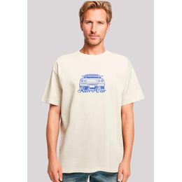 T-Shirt F4NT4STIC "Retro Car Oversize Japanese Streetstyle", Herren, Gr. L, beige (sand), Obermaterial: 100% Baumwolle, oversize, Rundhals, ohne Bündchen, Shirts, Japan Streetwear Styles
