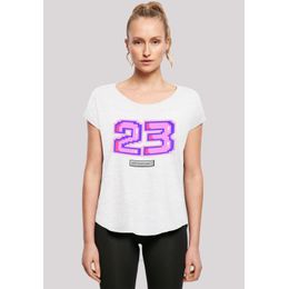 T-Shirt F4NT4STIC "Pixel 23 pink", Damen, Gr. S, weiß, Obermaterial: 100% Baumwolle, regular fit, Rundhals, ohne Bündchen, Shirts T-Shirt, Print