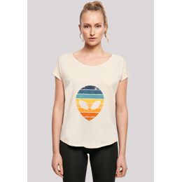 F4NT4STIC Damen T-Shirt "Alien Sonnenuntergang Retro"sandwei&szlig;, Gr. XL, Obermaterial: 100% Baumwolle, Shirts, Premium Qualit&auml;t