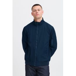 Outdoorjacke Blend "BHEfi", Herren, Gr. XXL, blau (marineblaus), 100% Polyester, unifarben, Basic, normal normal, ohne Ausschnitt, Rippb&uuml;ndchen, Jacken Outdoorjacke, Klassische Bomberjacke mit Stehkragen