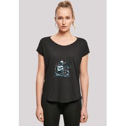 F4NT4STIC Damen T-Shirt "Skelett spielt Gitarre, Musik, Liebe"schwarz, Gr. XXL, Obermaterial: 100% Baumwolle, Shirts, Premium Qualit&auml;t