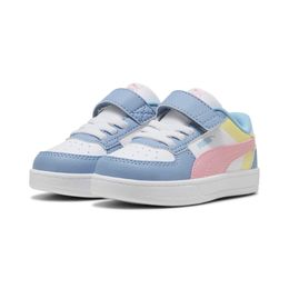 Sneaker Puma "Caven 2.0 Block Sneakers Kinder", Kinder, Gr. 20, weiß (weiß pinkscape cool blau pink), Obermaterial: Synthetik, Textil, Leder; Futter: Textil; Innensohle: Textil; Laufsohle: Gummi, Schuhe