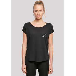 T-Shirt F4NT4STIC "Disney Mary Poppins Flying Silhouette", Damen, Gr. XS, schwarz, Obermaterial: 100% Baumwolle, regular fit, Rundhals, ohne B&uuml;ndchen, Shirts T-Shirt, Damen,Premium Merch,Lang,Longshirt,Bedruckt