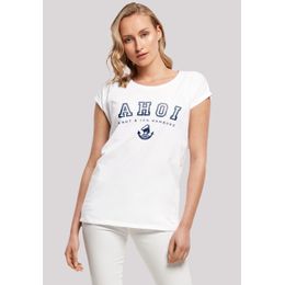 T-Shirt F4NT4STIC "Ahoi Knut & Jan Hamburg", Damen, Gr. 4XL, wei&szlig;, Obermaterial: 100% Baumwolle, regular fit, Rundhals, ohne B&uuml;ndchen, Shirts T-Shirt, Print