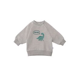 Sweatshirt Liliput "Dino", Mädchen, Gr. 86/92, grau, 80% Baumwolle, 20% Polyester, bedruckt, normal, Rundhals, Sweatshirts, mit tollem Dino-Print