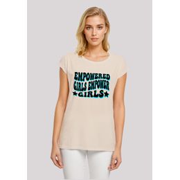 T-Shirt F4NT4STIC "Internationaler Frauentag Empowered Girls Power", Damen, Gr. 4XL, sandwei&szlig;, Obermaterial: 100% Baumwolle, regular fit, Rundhals, ohne B&uuml;ndchen, Shirts T-Shirt, Premium Qualit&auml;t