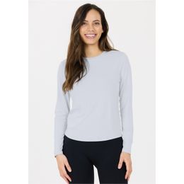 ENDURANCE ATHLECIA Funktionsshirt ATHLECIA "Miwa", Herren, Gr. 46, grau (hellblau), 62% Polyester, 33% Polyamid, 5% Elasthan, unifarben, normal, Rundhals, Shirts Funktionsshirt, mit schnell trocknenden Eigenschaften