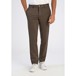 Stoffhose LINDBERGH "LINDBERGH Stoffhose", Herren, Gr. L, grün (dk army), Obermaterial: 75% Polyester, 22% Viskose, 3% Elasthan; Futter: 100% Polyester, slim fit, Hosen