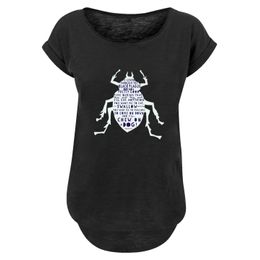 T-Shirt F4NT4STIC "Beetlejuice Unisex Beetle", Damen, Gr. L, schwarz, Obermaterial: 100% Baumwolle, regular fit, Rundhals, ohne Bündchen, Shirts T-Shirt, Official Merch