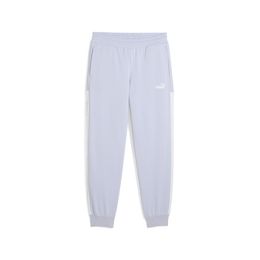 Sporthose Puma "Around The Block Jogginghose Damen", Damen, Gr. XL, Normalgr&ouml;&szlig;en, blau (cool weather blau), Obermaterial: 34% Polyester, 66% Baumwolle; Rippe: 3% Elasthan, 97% Baumwolle; Tasche &ndash; Oben: 100% Baumwolle, colorblocking, comfort fit, Hosen Sporthose