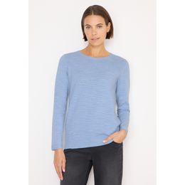Strickpullover Cecil, Damen, Gr. XS (36), mountain heather melange, Web, 60% Baumwolle, 40% Polyester, unifarben, normal normal, Rundhals, abgesteppt, Pullover Strickpullover, mit Rundhalsausschnitt