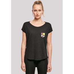 T-Shirt F4NT4STIC "Looney Tunes Lola Bunny Face Faux Pocket", Damen, Gr. L, schwarz, Obermaterial: 100% Baumwolle, regular fit, Rundhals, ohne B&uuml;ndchen, Shirts T-Shirt, Print