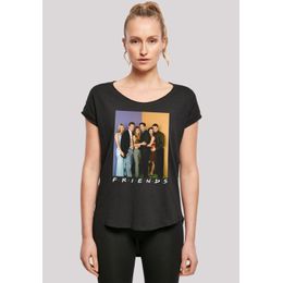 T-Shirt F4NT4STIC "'FRIENDS TV Serie Group Photo'", Damen, Gr. L, schwarz, Obermaterial: 100% Baumwolle, regular fit, Rundhals, ohne Bündchen, Shirts, Print
