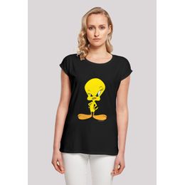 T-Shirt F4NT4STIC "Looney Tunes Angry Tweety", Damen, Gr. 4XL, schwarz, Obermaterial: 100% Baumwolle, regular fit, Rundhals, ohne B&uuml;ndchen, Shirts T-Shirt, Print