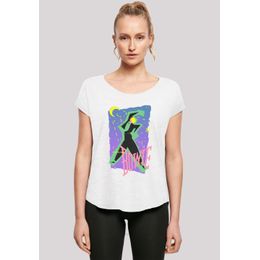 T-Shirt F4NT4STIC "David Bowie Moonlight Dance", Damen, Gr. S, weiß, Obermaterial: 100% Baumwolle, regular fit, Rundhals, ohne Bündchen, Shirts, Print