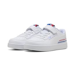 Sneaker Puma "BMW M Motorsport Caven 2.0 Sneakers Kinder", Kinder, Gr. 30, wei&szlig; (wei&szlig; pro blau), Obermaterial: Synthetik; Futter: Textil; Innensohle: Textil; Laufsohle: Gummi, Schuhe Sneaker