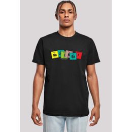 T-Shirt F4NT4STIC "Big Bang Theory Bazinga", Herren, Gr. 4XL, schwarz, Obermaterial: 100% Baumwolle, regular fit, Rundhals, ohne B&uuml;ndchen, Shirts T-Shirt, Herren,Premium Merch,Regular-Fit,Basic,Bedruckt