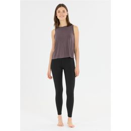 ENDURANCE ATHLECIA Trainingstights ATHLECIA "Bloom", Damen, Gr. 46, EURO-Gr&ouml;&szlig;en, schwarz, 77% Polyamid, 23% Elasthan, unifarben, Hosen, mit feuchtigkeitsregulierenden Eigenschaften
