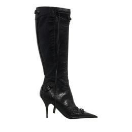 Balenciaga Stiefel & Boots - Cagole 90mm Leather Boot - Gr. 36 (EU) - in Schwarz - f&uuml;r Damen