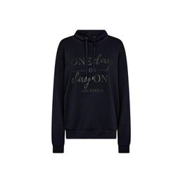 Strickpullover soyaconcept "Soya Concept Sweater SC-BANU", Damen, Gr. L, 6910 navy, Obermaterial: 48% Modal, 48% Polyester, 4% Elasthan, Pullover Strickpullover