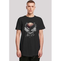 T-Shirt F4NT4STIC "Basketball Adler", Damen, Gr. M, schwarz, Obermaterial: 100% Baumwolle, regular fit, Rundhals, ohne B&uuml;ndchen, Shirts T-Shirt, Print