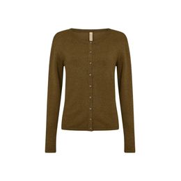 soyaconcept Damen Cardigan "Soya Concept Cardigan SC_DOLLIE"97230 misty olive mel, Gr. S, Obermaterial: 75% Viskose, 25% Nylon, Strickjacken