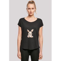T-Shirt F4NT4STIC "Niedlicher Osterhase mit Ei", Damen, Gr. L, schwarz, Obermaterial: 100% Baumwolle, regular fit, Rundhals, ohne B&uuml;ndchen, Shirts T-Shirt, Premium Qualit&auml;t