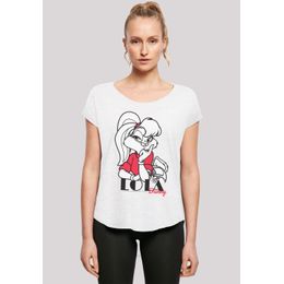 T-Shirt F4NT4STIC "Looney Tunes Classic Lola Bunny", Damen, Gr. S, wei&szlig;, Obermaterial: 100% Baumwolle, regular fit, Rundhals, ohne B&uuml;ndchen, Shirts T-Shirt, Print