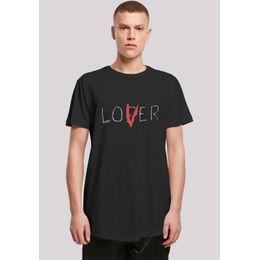 T-Shirt F4NT4STIC "IT Film ES Stephen King Loser Lover", Herren, Gr. M, schwarz, Obermaterial: 100% Baumwolle, regular fit, Rundhals, ohne Bündchen, Shirts, Print