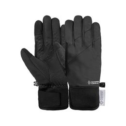 Skihandschuhe Reusch "Arendal WINDSTOPPER TOUCH-TEC", Damen, Gr. 8,5, schwarz, 92% Polyester, 4% Polyamid, 4% Polyurethan, unifarben, Handschuhe, mit winddichter, atmungsaktiver Funktion