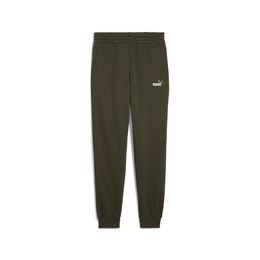 Puma Damen Sporthose "Essentials 2 Colour No.1 Logo Jogginghose Herren"schwarz olive gr&uuml;n, Gr. XS, Obermaterial: 68% Baumwolle, 32% Polyester; Rippe: