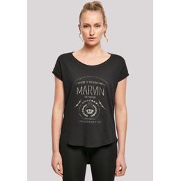 T-Shirt F4NT4STIC "Looney Tunes Marvin The Martian", Damen, Gr. M, schwarz, Obermaterial: 100% Baumwolle, regular fit, Rundhals, ohne B&uuml;ndchen, Shirts T-Shirt, Damen,Premium Merch,Lang,Longshirt,Bedruckt
