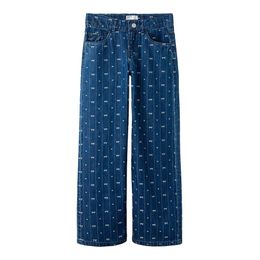 name it Jeans M&auml;dchen Gr&ouml;&szlig;e 128 blue denim / wei&szlig;