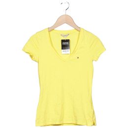 Tommy Hilfiger T-Shirt Damen Gr&ouml;&szlig;e XS Second Hand gelb