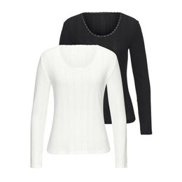 Vivance Shirt female Black, White size 36/38