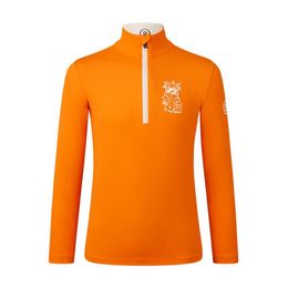 Bogner Funktionsshirt Jungen Gr&ouml;&szlig;e 152/158 orange / naturwei&szlig;