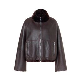 Werner Christ Lederjacke Damen Gr&ouml;&szlig;e 4XL dunkelrot