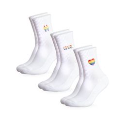 Occulto Athletic Socks 'Pride' female White size 43-46
